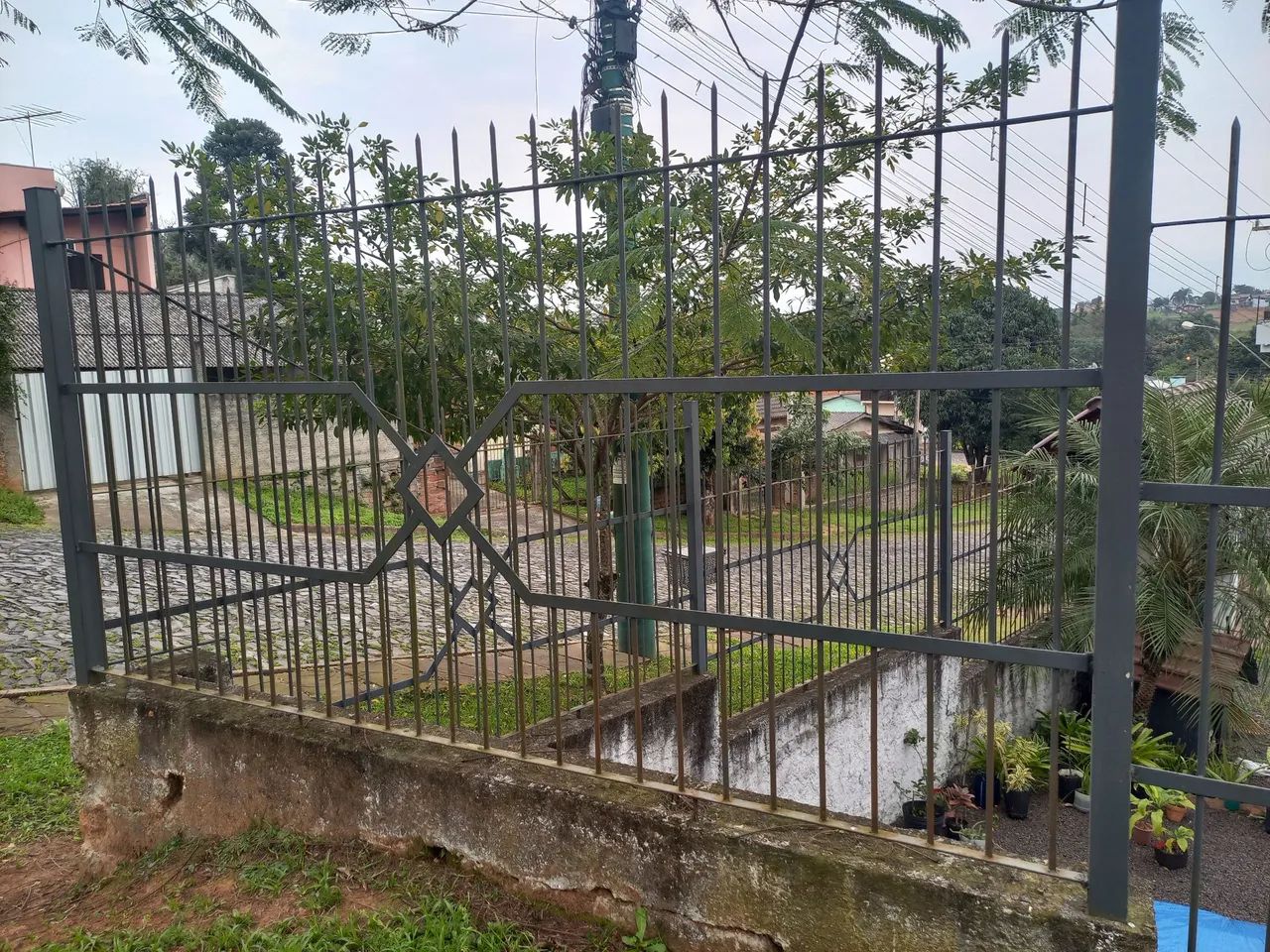 Grade de ferro e galvanizado residencial decorada 37m linear - Fundação ...