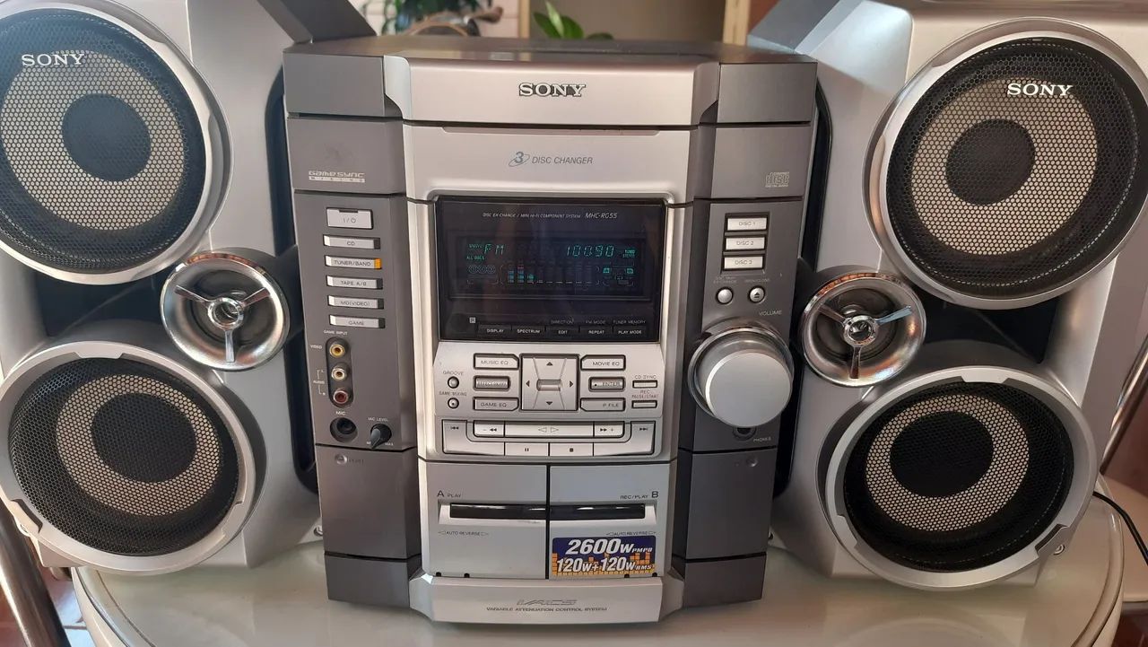 Som Sony MHC-RG55 3 Discos - 2600W - Equipamentos e Acessórios de Som ...