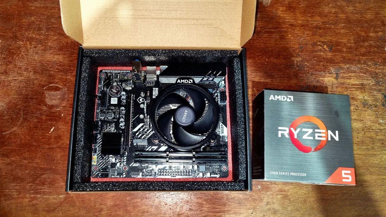 Kit upgrade, AMD Ryzen 5 5500, B450M DDR4, 16GB DDR4 , Cooler AMD ...