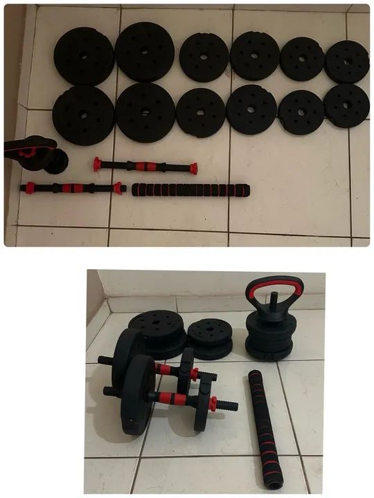 Kit mini academia Musculação: Até 10 vezes no cartão(C/ juros ...