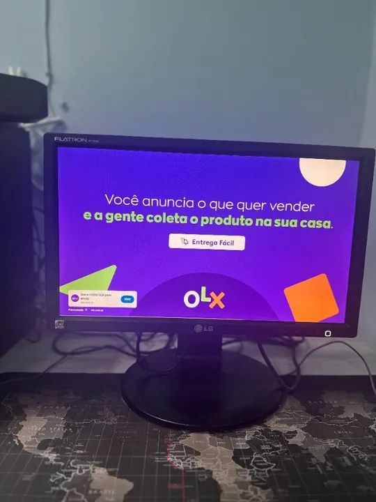 Monitor LG widescreen LCD 19 polegadas horizonal e vertical VGA e DVI ...