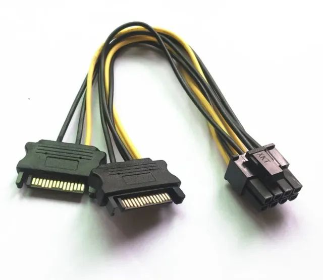 Adaptador SATA para Pcie 8 Pinos(6+2) para Placa De Vídeo - Peças de ...