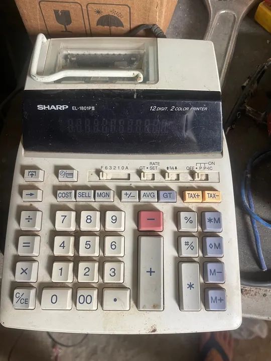 Calculadora Impressora Sharp EL-1801P - Itens Para Escritório - Santa Rita, Governador Valadares ...