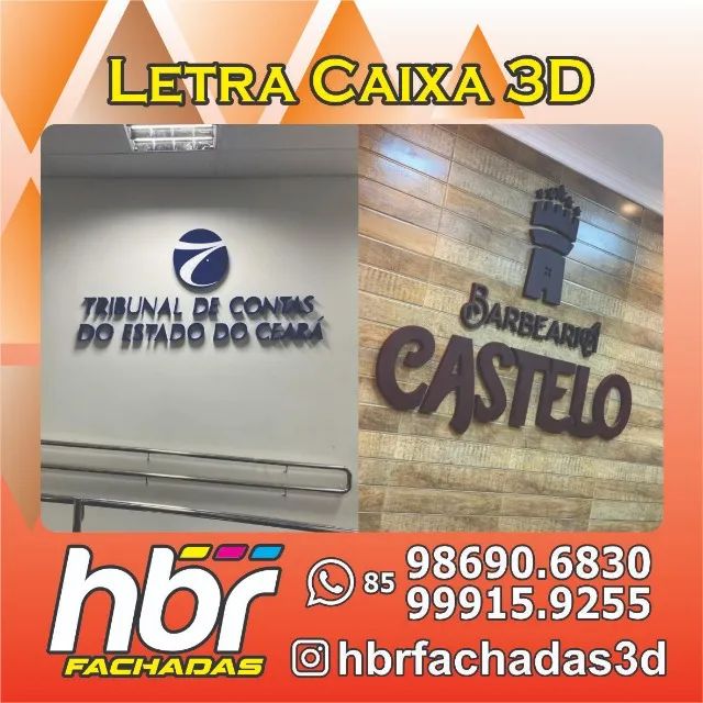 Fachada ACM, Lona e Telha / Letra Caixa 3D / Totens / Toldos - Serviços ...