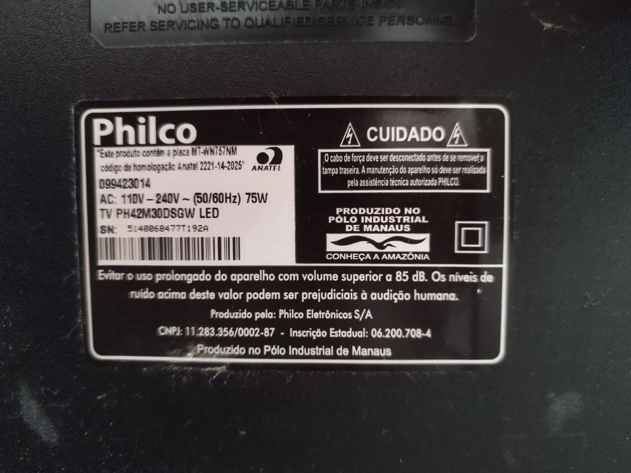 TV Philco 42 polegadas LED 75W - TVs - Margem Esquerda, Gaspar 1366270439 | OLX