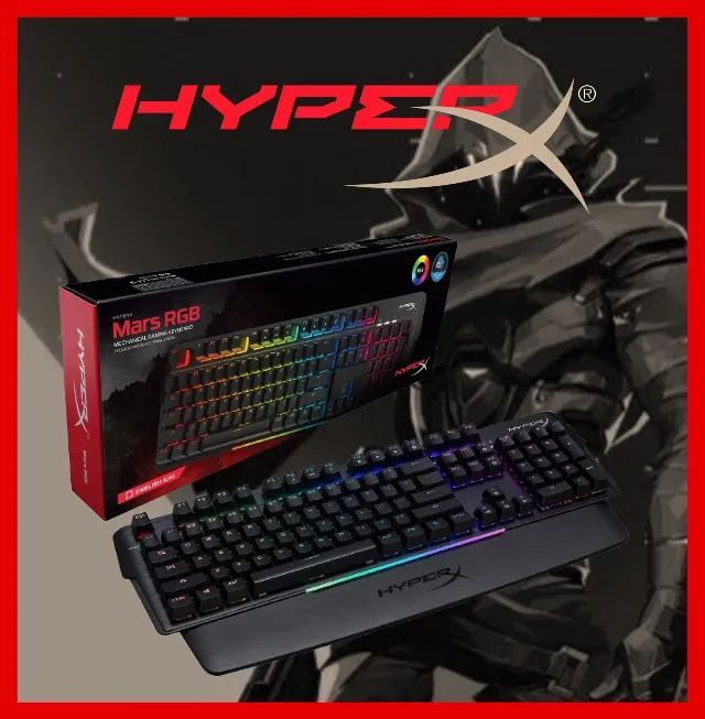 Teclado Gamer Mecânico Hyperx Mars RGB, Padrão US, Switch Blue ...