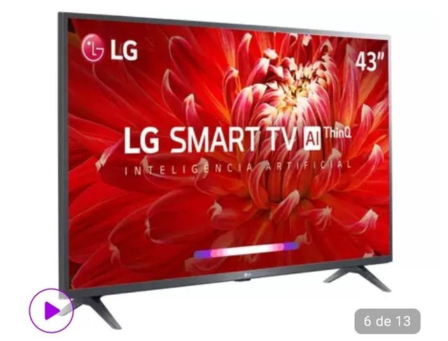 Smart tv lg led full hd 43 | +124 anúncios na OLX Brasil