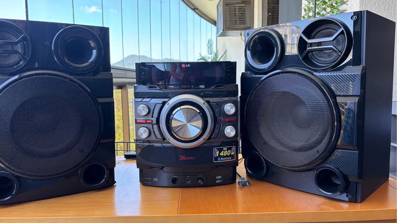 Som LG Mini Hi-Fi System 1.480 W - Com Bluetooth, Controle Remoto e CD Player - Aparelhos de Som ...