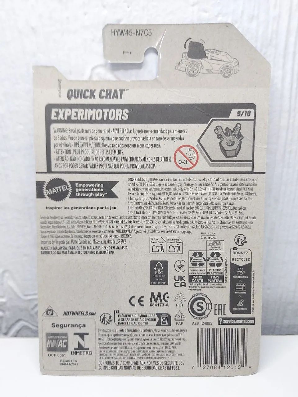 Hot Wheels - Quick Chat (Telefone do Toy Story 3) / Experimotors 9/10 ...