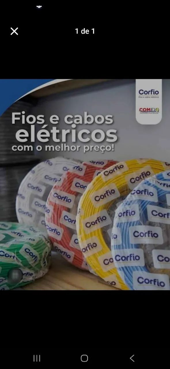 Fios e Cabos Elétricos Corfio - Instalações Elétricas e Hidráulicas ...