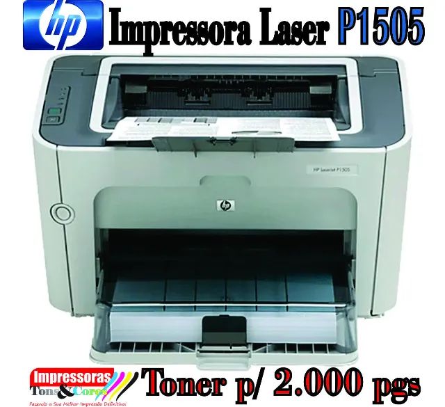 Impressora HP Laserjet Pro P1505 c/ toner novo, 100% revisada e ...
