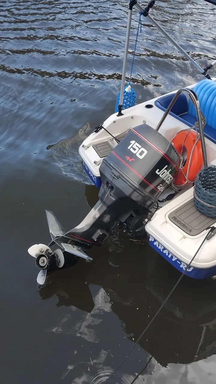 Jhonson Fast Strike 150 v6 motor de popa lancha - Barcos e aeronaves ...