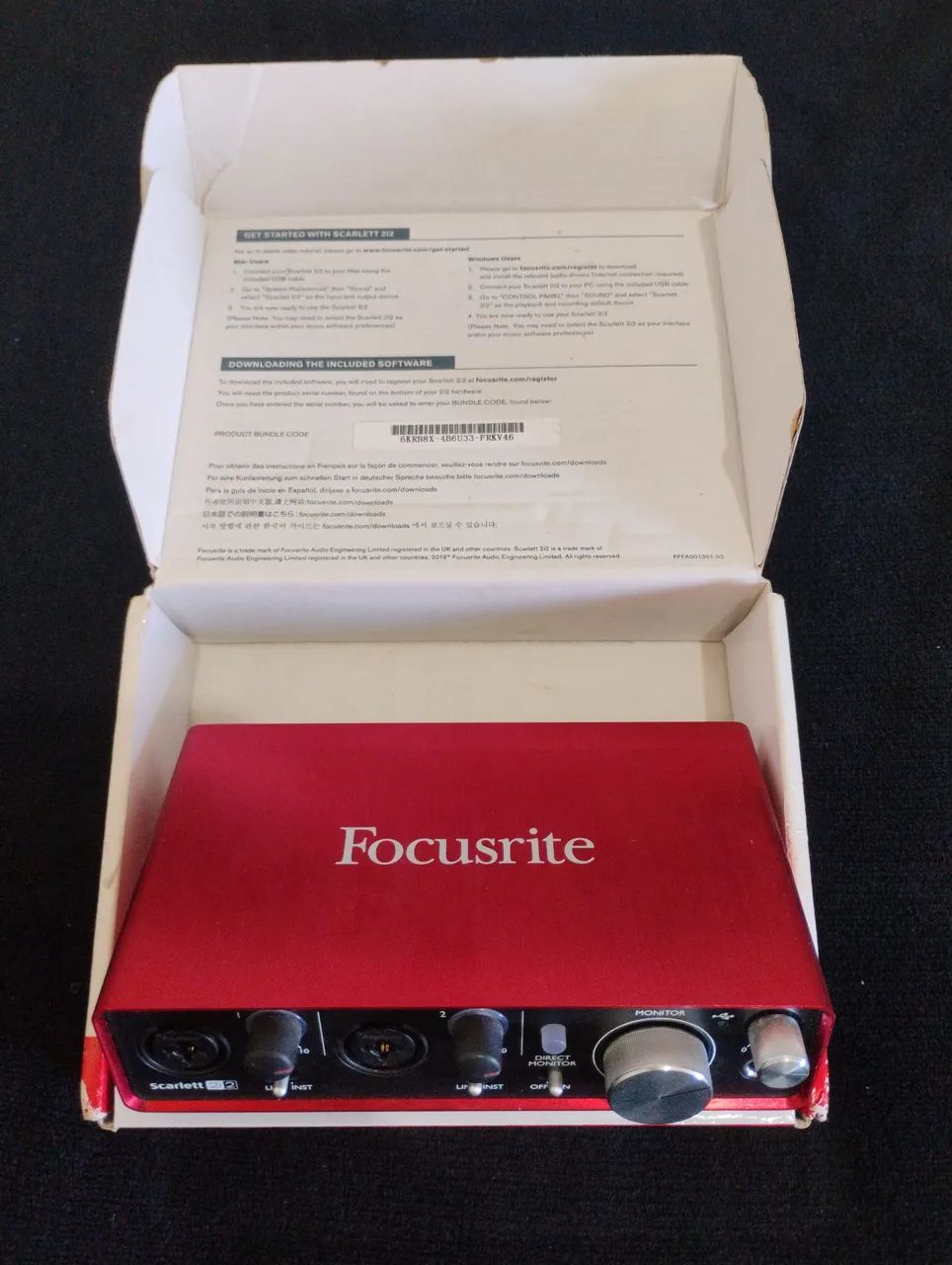 Interface Focusrite Scarlett 2i2 (2GER) - Instrumentos musicais ...