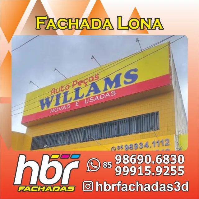 Fachada ACM, Lona e Telha / Letra Caixa 3D / Totens / Toldos - Serviços ...