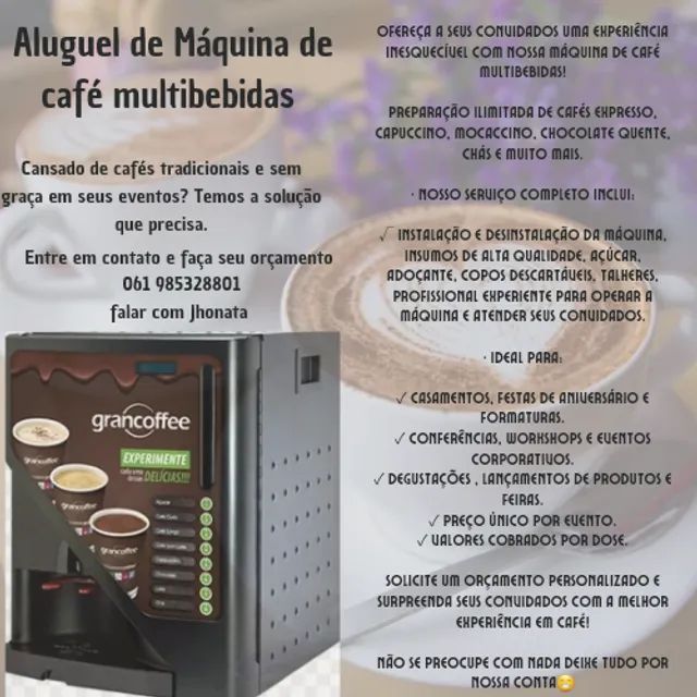 "maquina multibebidas" no Brasil