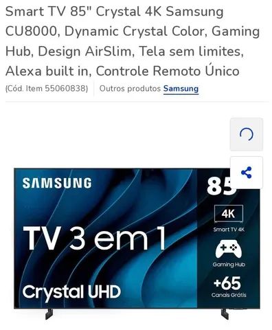 "tv de 85 polegadas" no Brasil