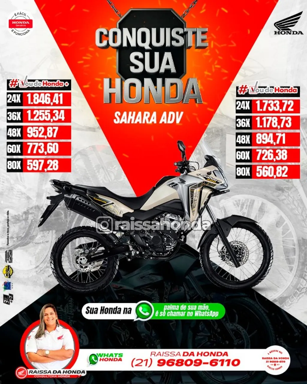 Motos HONDA SAHARA no Brasil