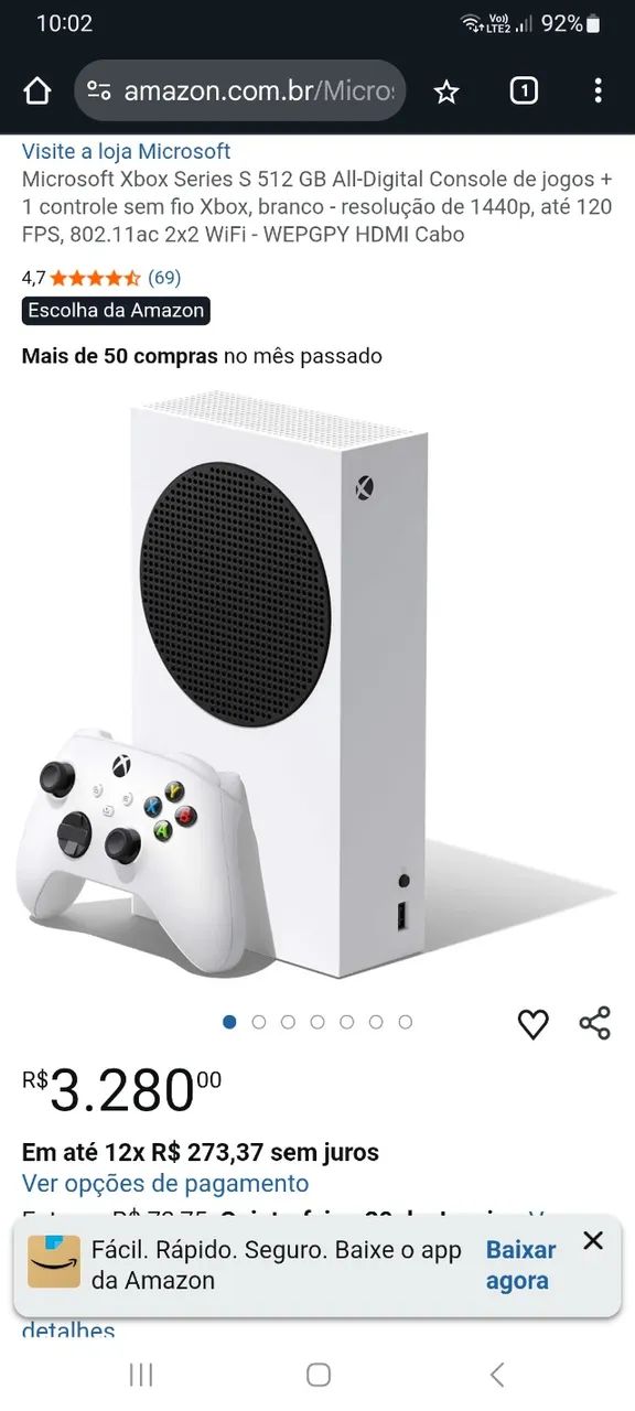 Xbox series s novo - Consoles de Vídeo Game - Porto da Folha 1468772278 ...