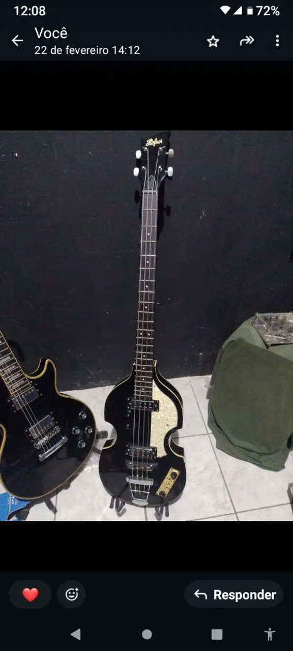 "baixo hofner" - Instrumentos musicais no Brasil