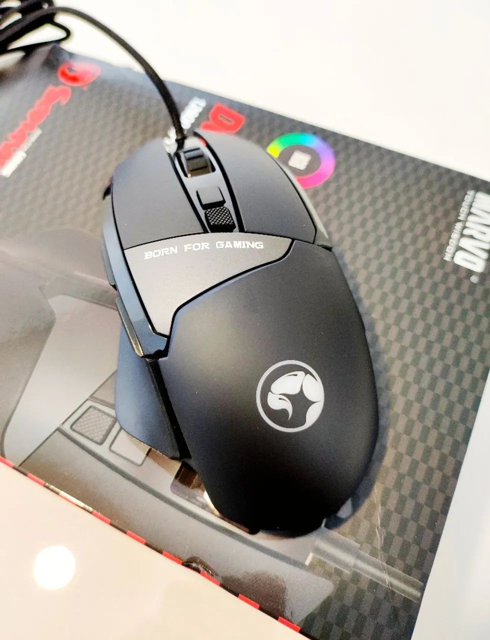 Mouse Gamer RGB 12800DPI 8 Botões Marvo Duke 60 M411 - NOVO ...