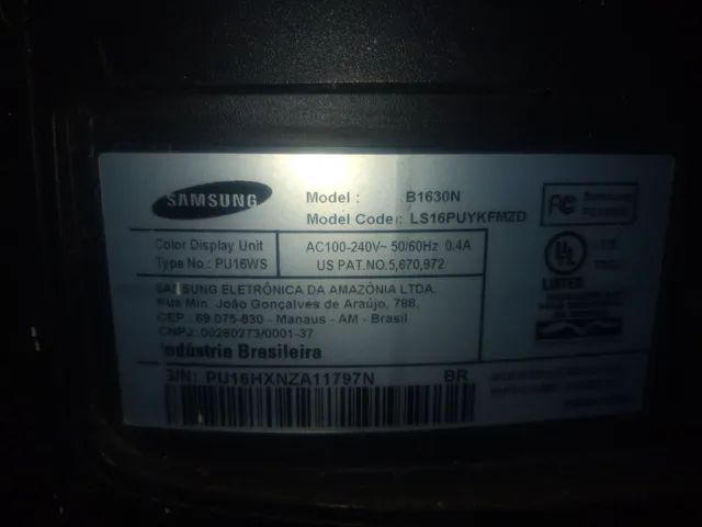 Monitor samsung b1630n | +38 anúncios na OLX Brasil