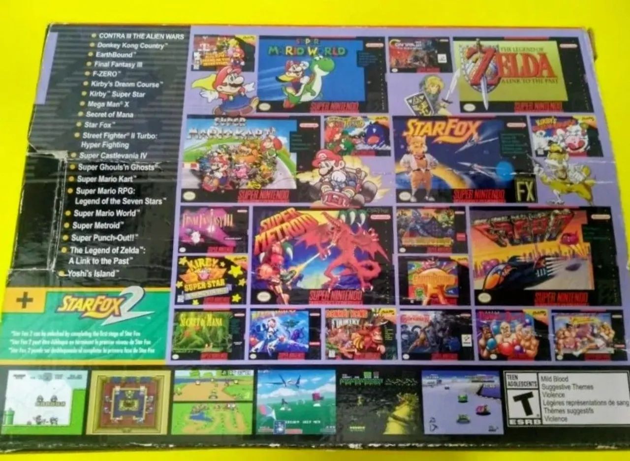 Snes Mini Classic Edition Americano CIB +Fonte Original Nintendo esse é ...