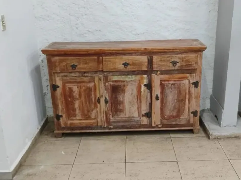 "rack rustico de madeira" - Racks e Painéis no Brasil