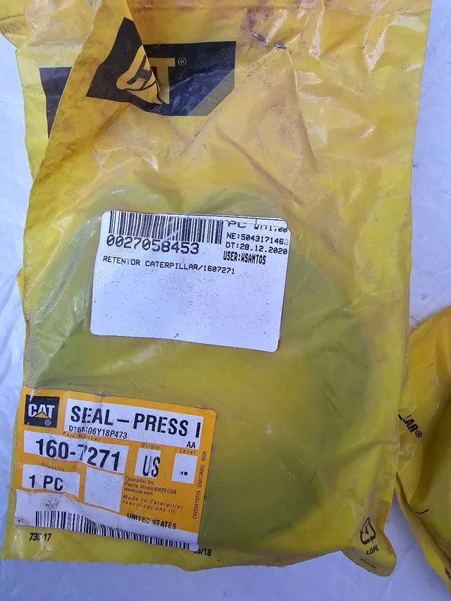 Escavadeira pa carregadeira caterpillar outros retentor junta nova ...