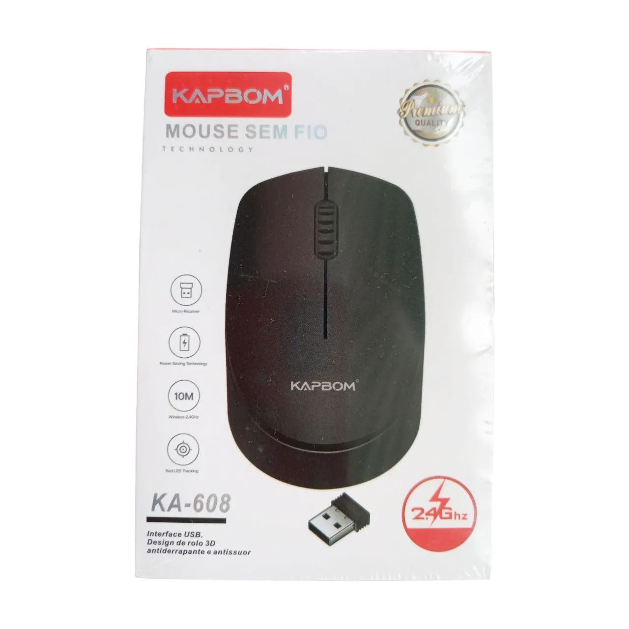 Mouse Sem Fio KAPBOM KA-608 - 2.4Ghz - Periféricos e Acessórios de Computador - Periperi ...
