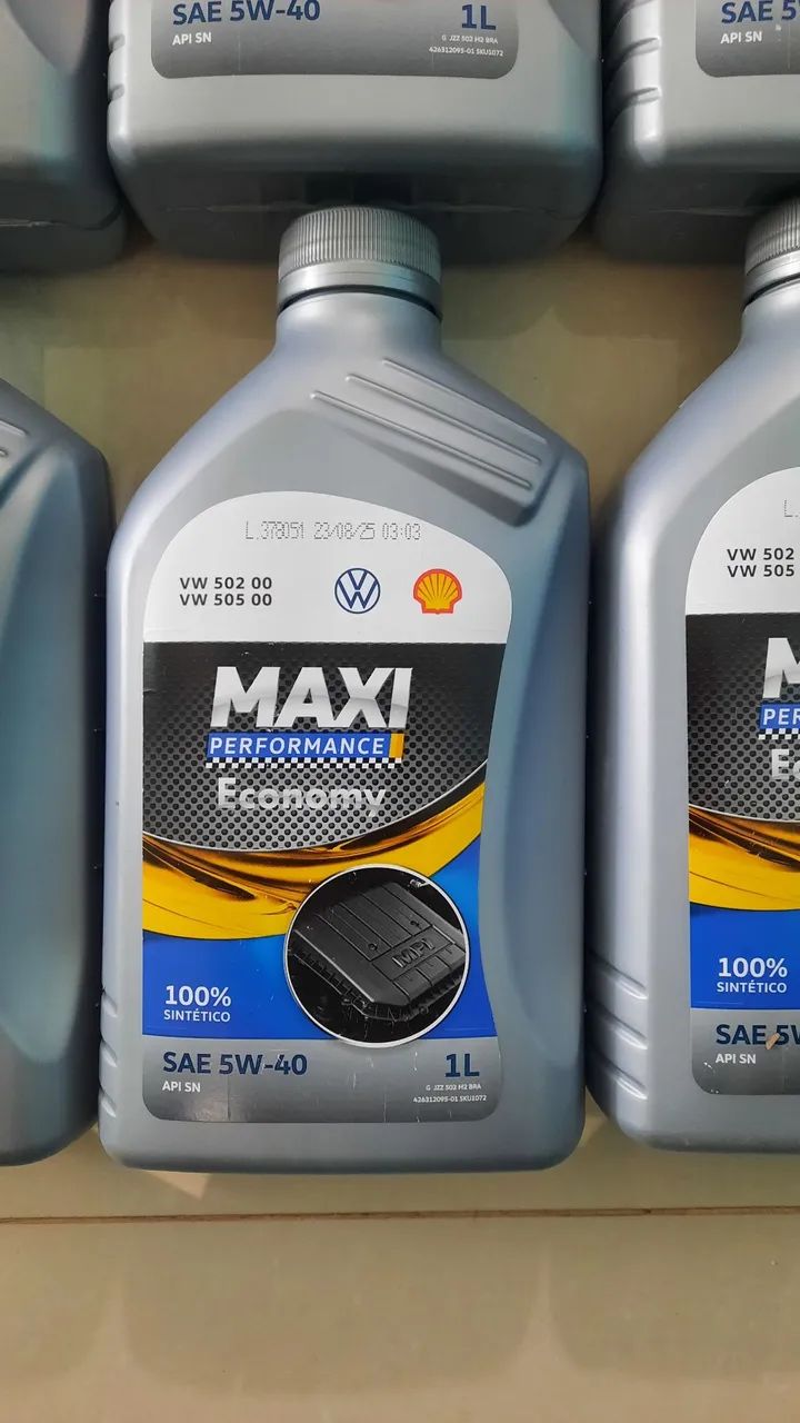 Óleo 100% Sintético Vw Maxi Performance SAE 5W-40 original * Cada litro ...