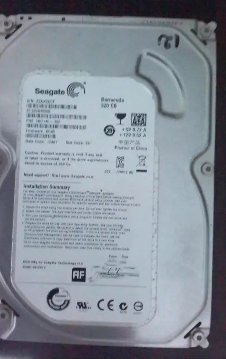 HD SEAGATE 320 GB