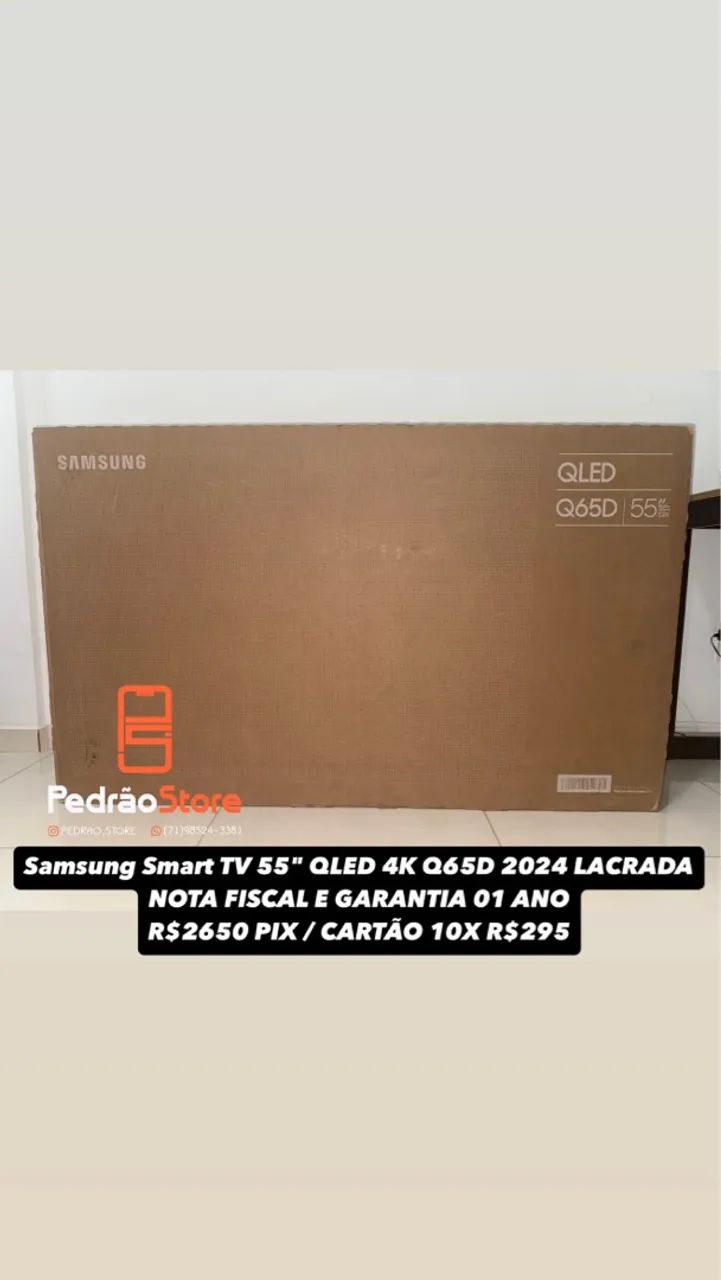 Smart Tv Samsung 55 QLed 4K Q65D 2024 Lacrada - TVs - Horto Bela Vista, Salvador 1405750233 | OLX