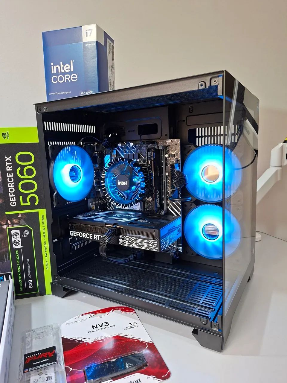 Pc Gamer NOVO Core i7 14700F 16Gb DDR5 RTX 5060 Ssd Nvme 1 Tb loja ...