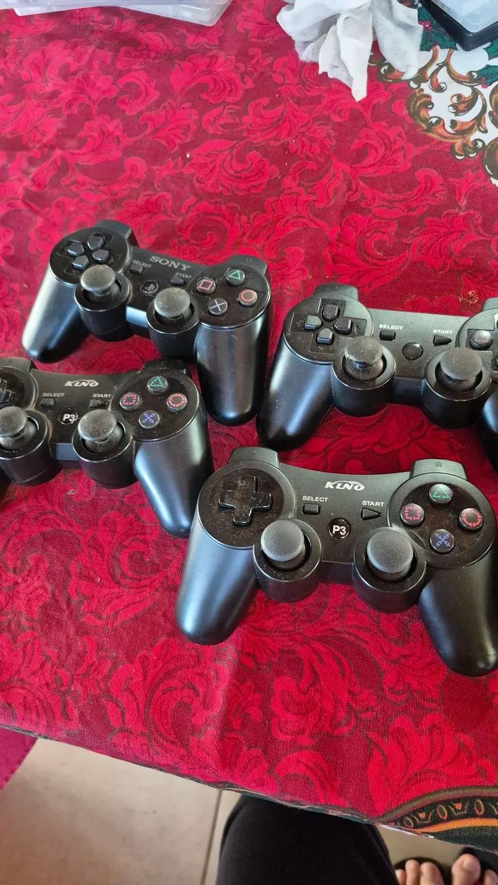 PlayStation 3 160 GB Completo, 25 Jogos, Pistola, câmera, 4 controles e ...