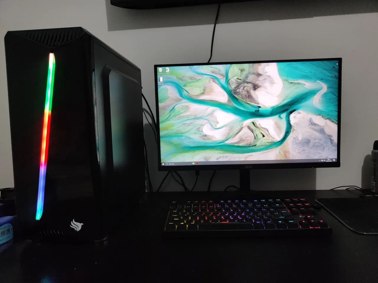 PC Gamer Completo + Monitor 24" + Teclado Mecânico - Pronto para Uso ...