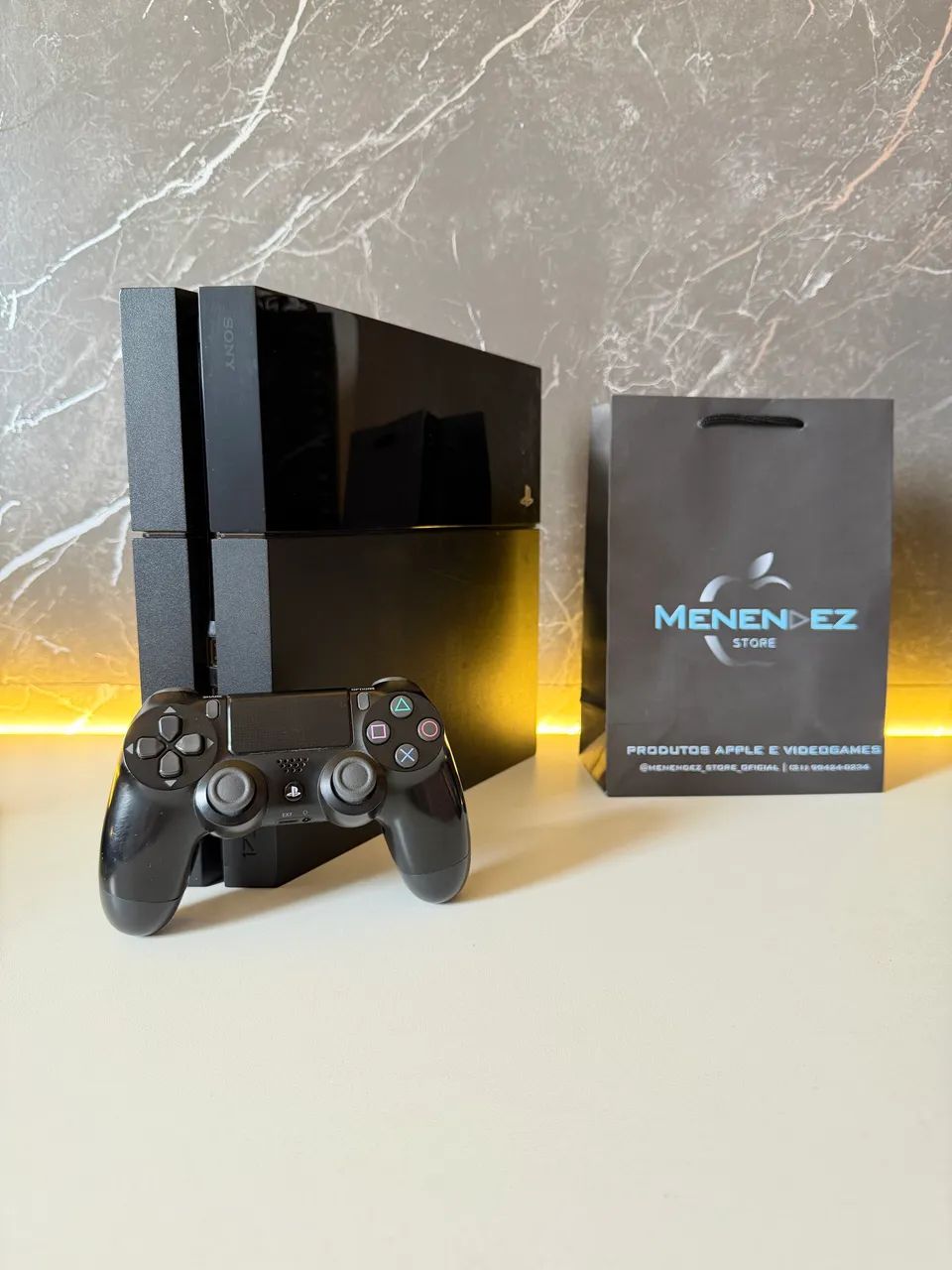 Ps4 Fat 500gb Completo mais jogo Original de Brinde! TROCAS - Consoles ...