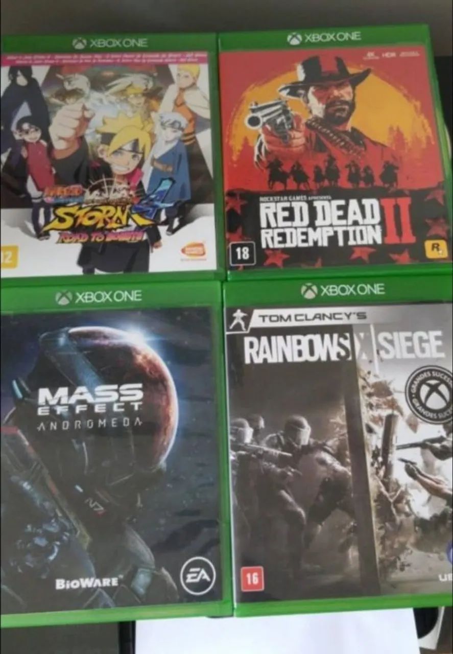 Xbox One de 1TB - 2 controles - 4 jogos - Consoles de Vídeo Game - Sul ...