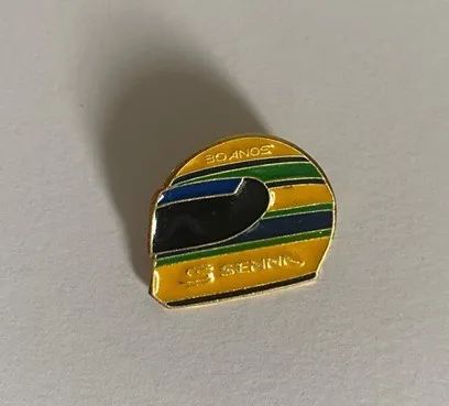 ayrton senna pin button boton broche raro - colecionador - Acessórios ...