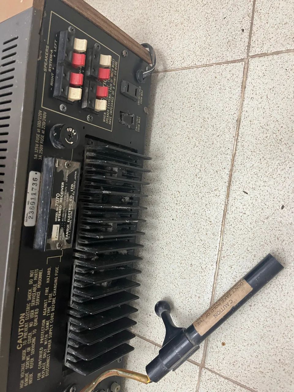 Receiver Sansui 7070 Japonês Vintage Anos 70 - Liga (para restauro ...