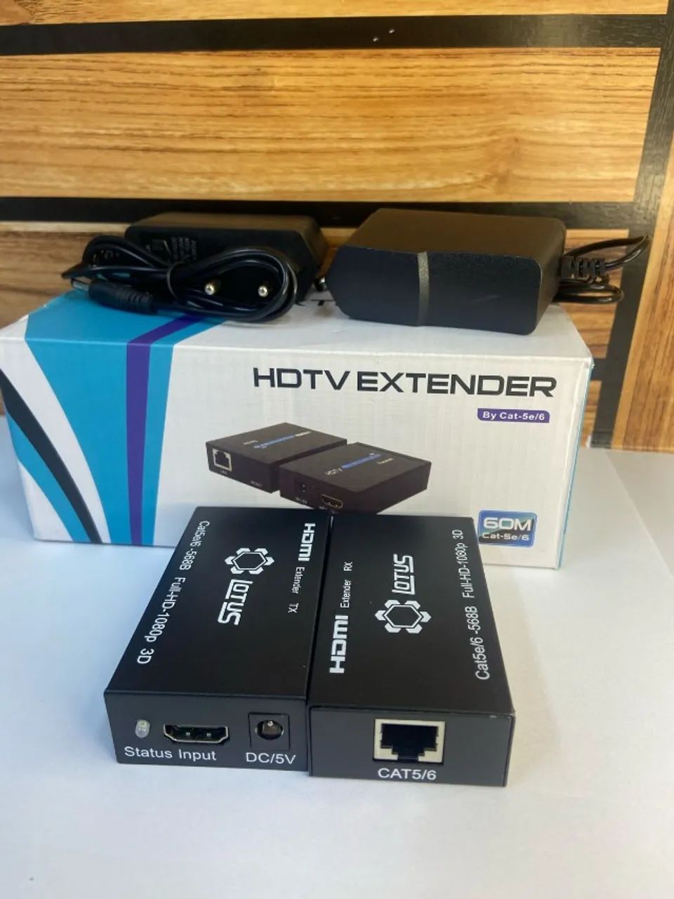 EXTENSOR HDMI RJ45 60 METROS UTP RJ45 FULL HD 1080P CAT 5E/6 ...