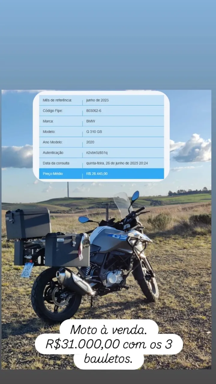 Motos BMW G 2020 no Brasil