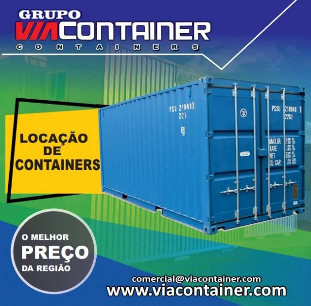 "container 20 pes" no Brasil