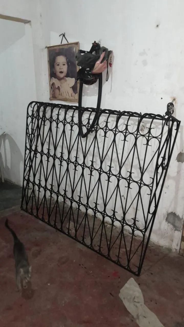 Grade de ferro para janela forjado tamanho 1,40 de altura por 1,77 de ...