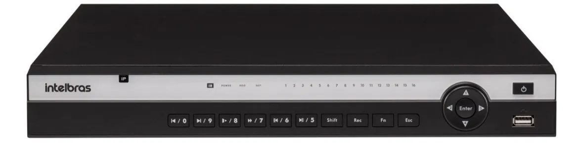 Power Balun 16 Canais Gravador de vídeo Intelbras NVD 3316 4K 16 Canais ...