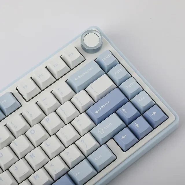 Teclado Mecânico Sem Fio Aula F75 EPOMAKER Blue RGB Tri-Mode - Novo e ...