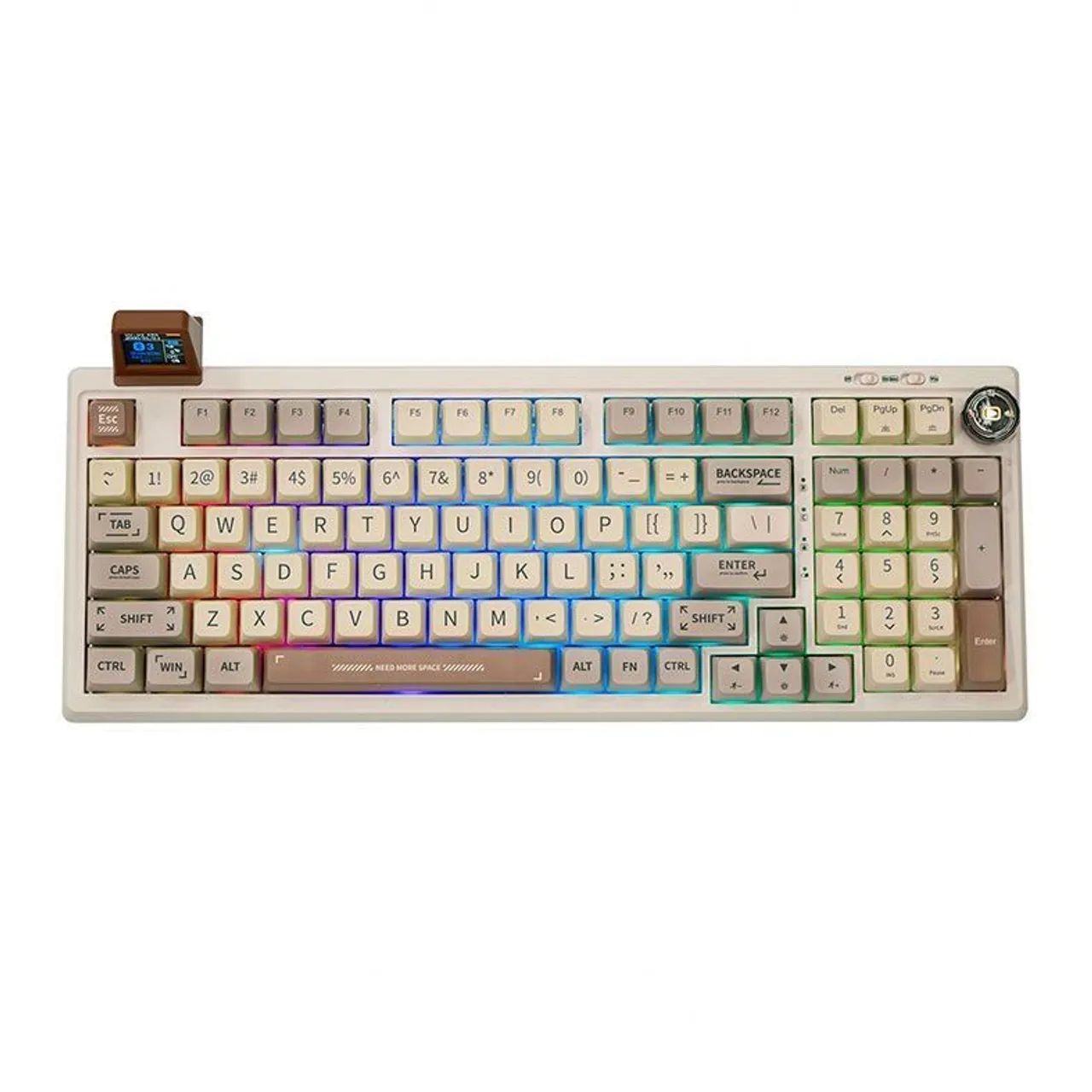 Teclado Mecanico Epomaker RT100 With Screen LCD ARGB Wireless ...