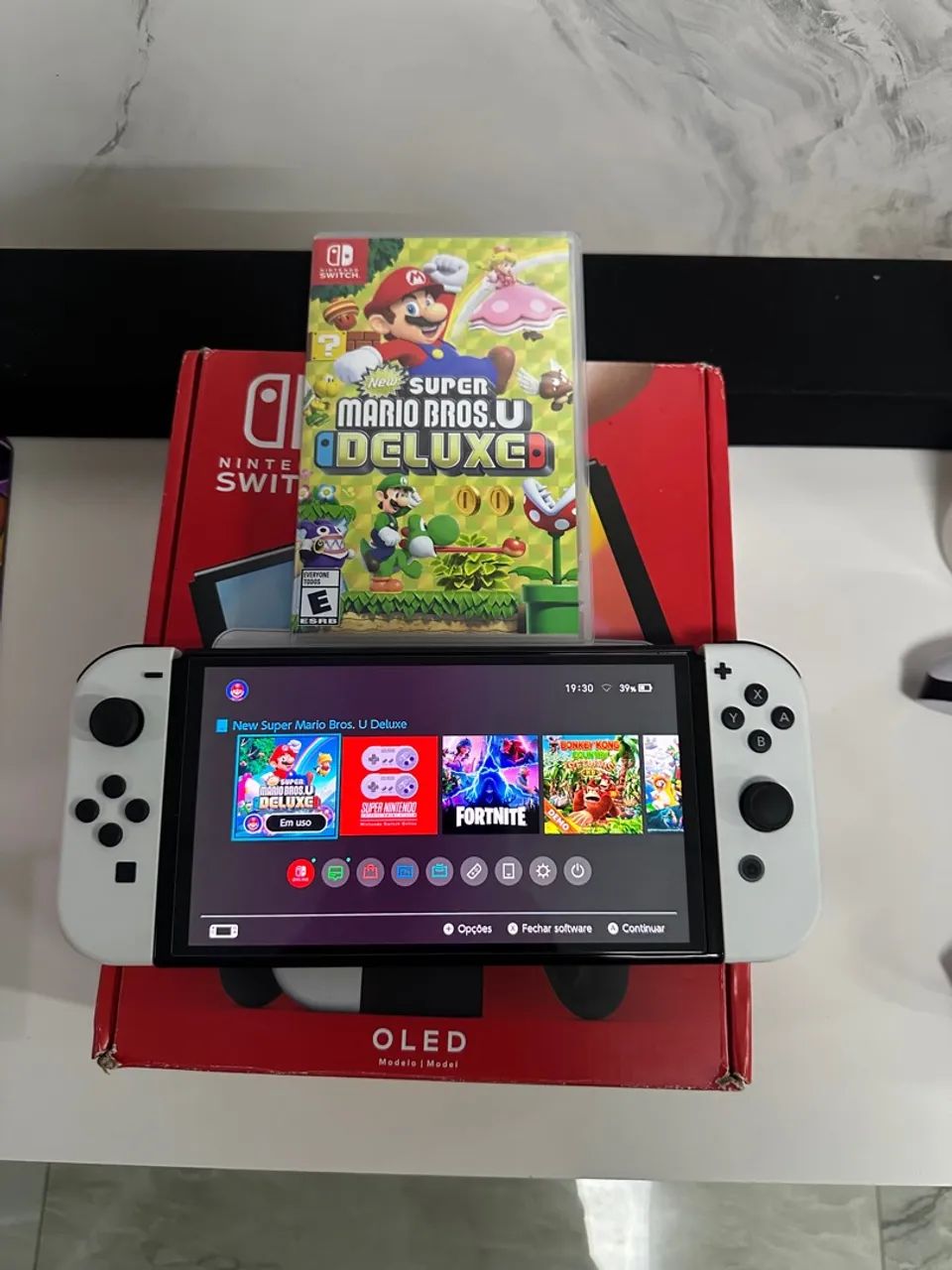 Nintendo Switch OLED + Super Mario Bros. U Deluxe - Consoles de Vídeo Game - Maria Antonieta ...