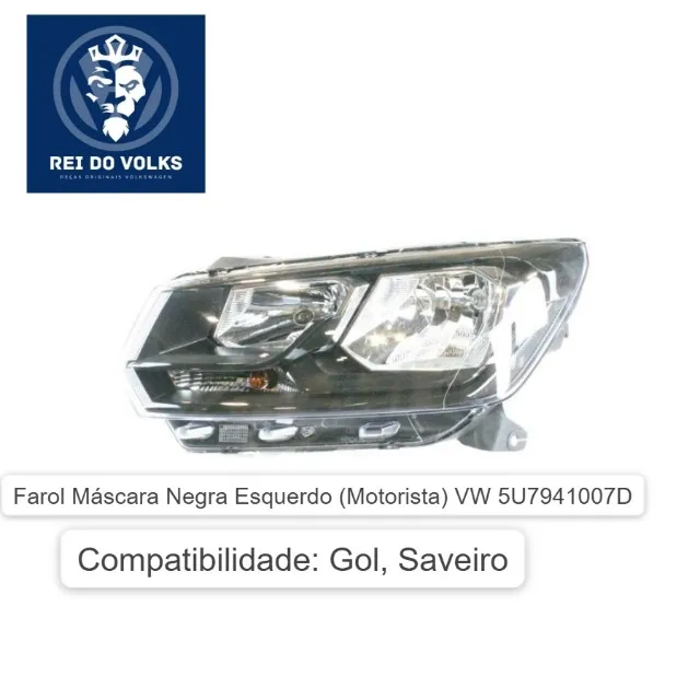"farol mascara negra gol g5" - Peças para carros, vans e utilitários no ...