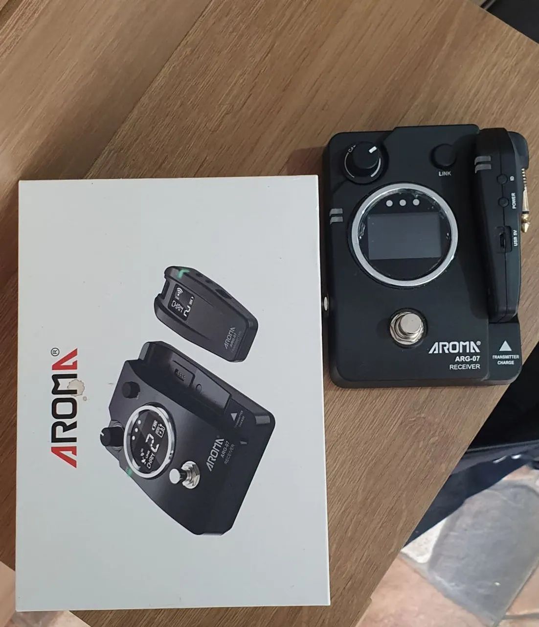 Pedal Afinador e Transmissor SEM FIO PRA GUITARRA AROMA ARG 07 5.8G - Instrumentos musicais ...