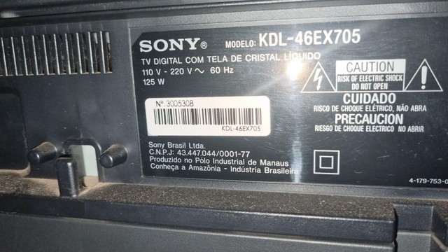 Tv sony 46 | +178 anúncios na OLX Brasil
